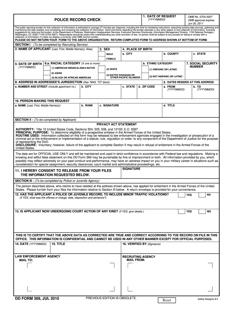 369 Police Code Fill Out Sign Online DocHub