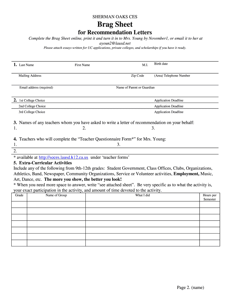 Brag Sheet For Computer 2020 Fill And Sign Printable Template Online Brag Sheet For Computer 2020 Fill And Sign Printable Template Online