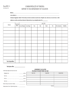 Fillable Online tax virginia Form RR 3-1 COMMONWEALTH OF VIRGINIA ...