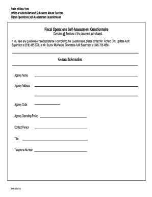 Fillable Online oasas ny Fiscal Operations Self-Assessment ...