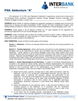 Fillable Online fha addendum 2012 form Fax Email Print - pdfFiller