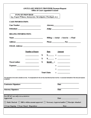 Fillable Online INVESTIGATOR Payment Request Fax Email Print - pdfFiller