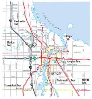 Fillable Online michigan Bay City. Map - michigan Fax Email Print ...