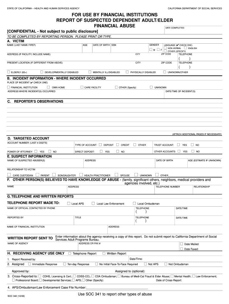 Fillable Online FINANCIAL ABUSE Fax Email Print - pdfFiller