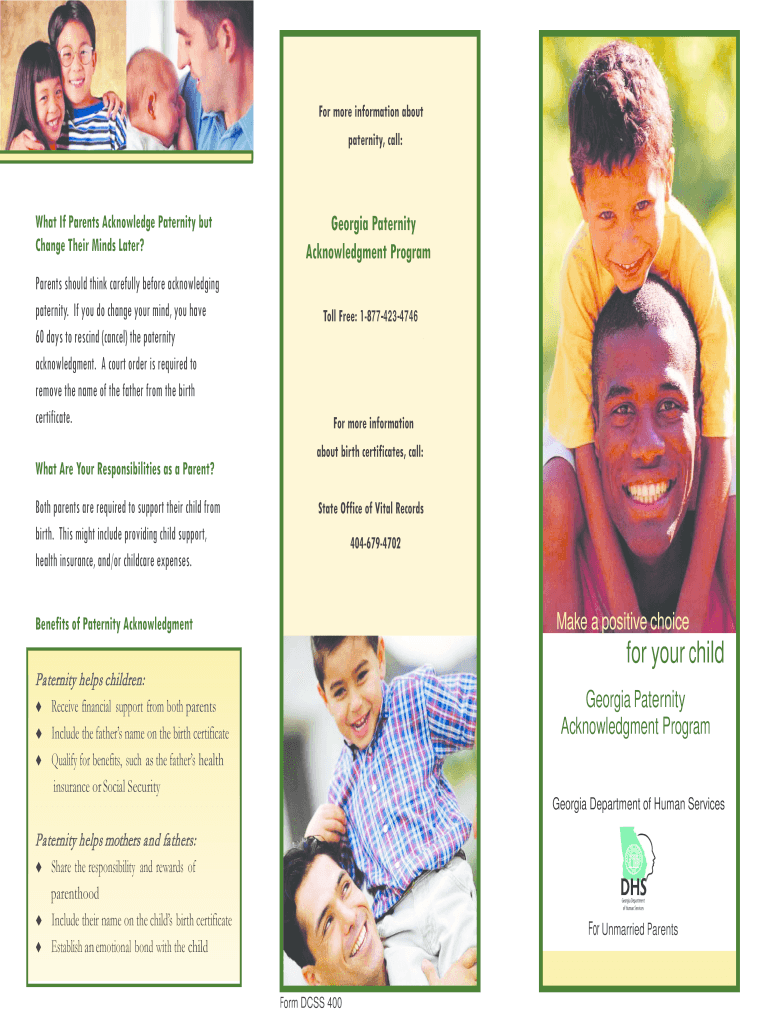 Fillable Online dcss dhs georgia 050825 GA Paternity Brochure v3.qxp ...