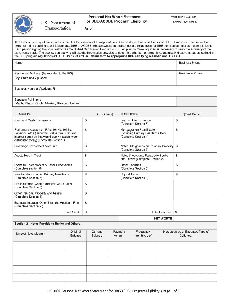 Printable Personal Net Worth Statement Template Printable Word Searches