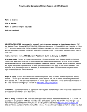 Fillable Online calguard ca Army Board for Correction of Military ...
