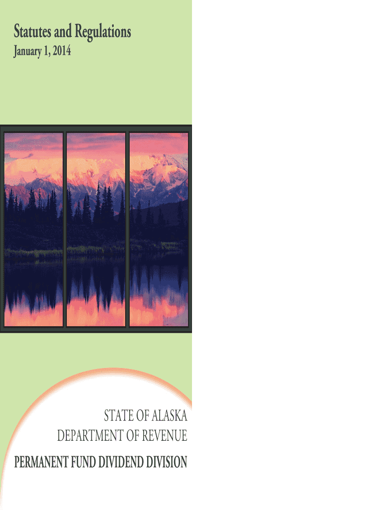 Fillable Online pfd alaska 2014 Stat and Reg Indesign FINAL.indd - pfd ...