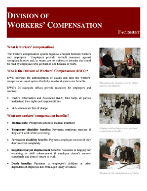 Fillable Online dir ca The workers' compensation system began as a ...