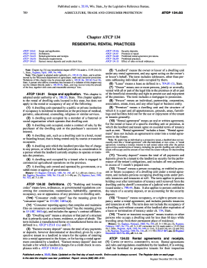 Fillable Online legis wisconsin Chapter ATCP 134 of the Wisconsin ...