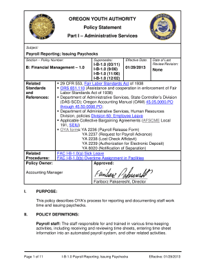 Fillable Online oregon Payroll Reporting - Issuing Paychecks - oregon ...