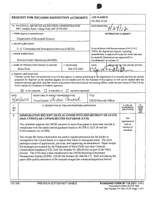 Fillable Online archives Immigration Receipt Files - archives Fax Email ...