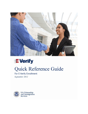 Fillable Online uscis E-Verify Quick Reference Guide for E-Verify Enrollment Fax Email Print ...
