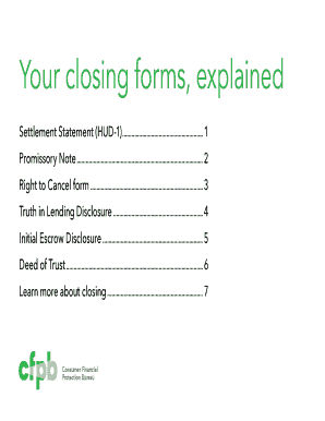 Fillable Online consumerfinance Your closing forms, explained Fax Email ...