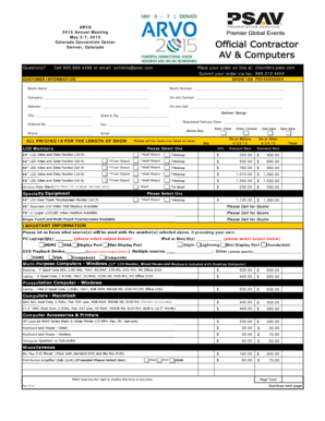 Fillable Online PG150500004-1990 ARVO order form template.xlsx Fax ...