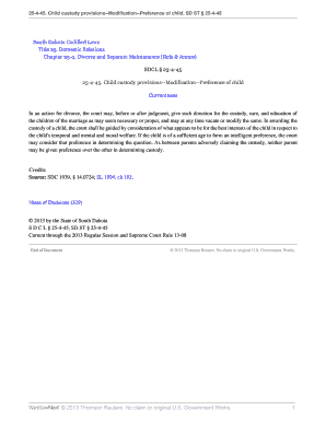 Fillable Online mdcourts Child custody provisions--Modification ...