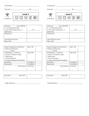 Fillable Online usagym USA Gymnastics USA Gymnastics Forms - usagym Fax ...