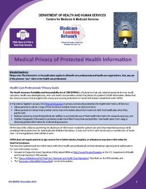 Fillable Online cms hhs health information fact sheet Fax Email Print ...