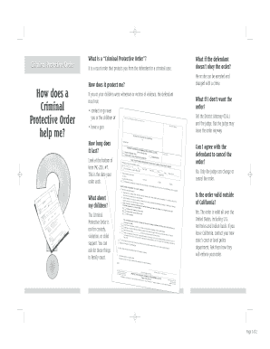 Fillable Online courts ca How does a Criminal Protective Order help me ...