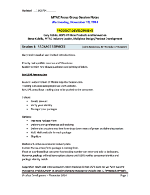 Fillable Online ribbs usps MTAC Focus Group Sessions Fax Email Print ...