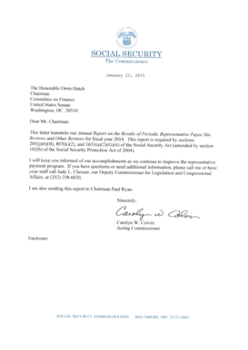 Fillable Online socialsecurity Representative Payee Site Reviews ...