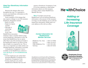 Fillable Online ok Life Insurance Application Brochure - ok Fax Email ...