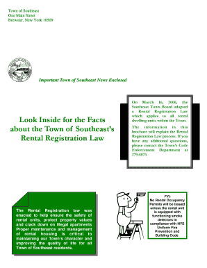 Fillable Online Rental Registration Information Fax Email Print - pdfFiller