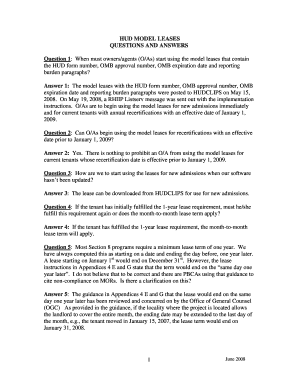 Fillable Online michigan HUD MODEL LEASES Fax Email Print - pdfFiller