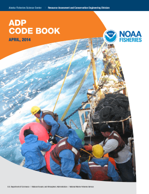 Fillable Online afsc noaa ADP CODE BOOK NOAA Fax Email Print - pdfFiller