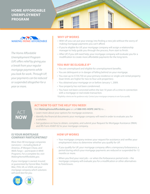 Fillable Online makinghomeaffordable Home Affordable ...