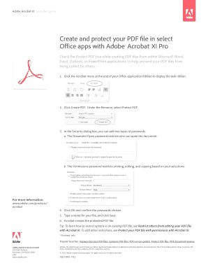 Fillable Online Create and protect your PDF file in select Fax Email ...