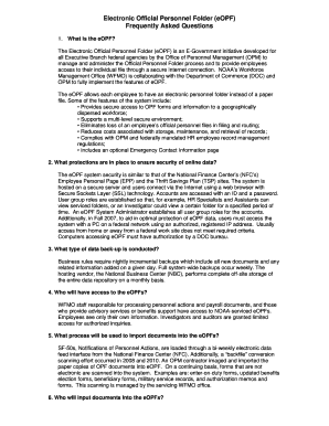 Fillable Online wfm noaa Electronic Official Personnel Folder (eOPF ...