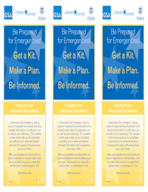 Fillable Online Emergency Preparedness Checklist Fax Email Print ...