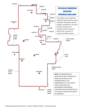 Fillable Online colorado Colorado Department of Revenue - Division of ...