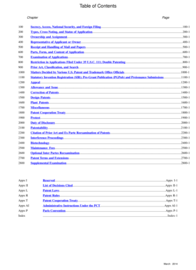 Mpep Table Of Contents - Fill Online, Printable, Fillable, Blank ...