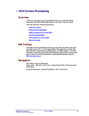Fillable Online ACH Invoice Processing Fax Email Print - pdfFiller
