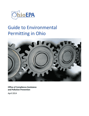 Fillable Online epa ohio Guide to Environmental Permitting in Ohio ...