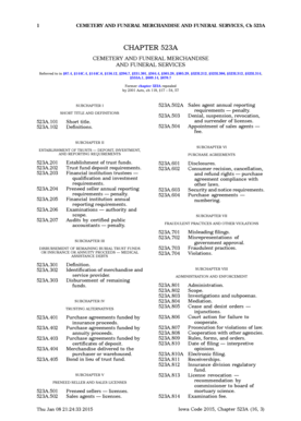 Fillable Online legis iowa CHAPTER 523A - legis iowa Fax Email Print ...
