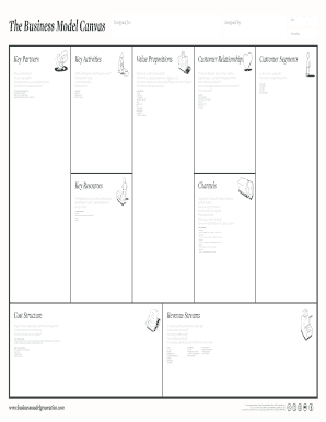 Fillable Online The Business Model Canvas Fax Email Print - pdfFiller