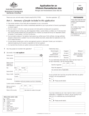 Fillable Online immi gov Refugee and Humanitarian (Class XB) visa Fax ...