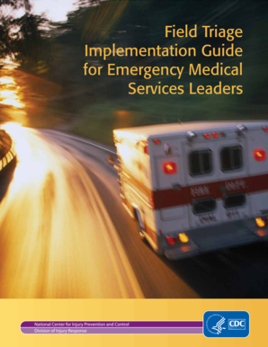 Fillable Online cdc Field Triage Implementation Guide for Emergency ...
