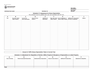 Fillable Online Schedule C-3/Schedule C-4 (REV-799) Fax Email Print - pdfFiller