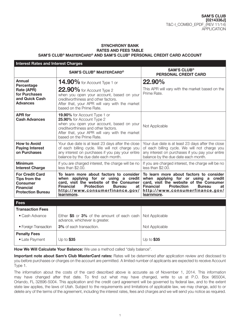 Fillable Online SAMS CLUB Fax Email Print - pdfFiller