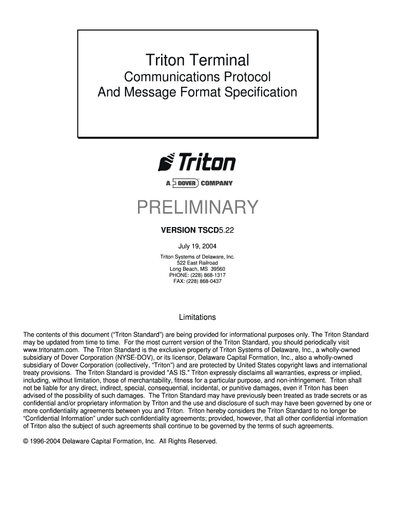 Fillable Online Triton Terminal Fax Email Print - pdfFiller