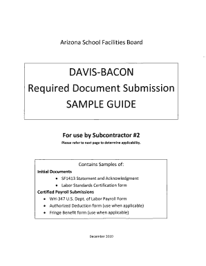 Fillable Online azsfb DAVIS-BACON Fax Email Print - pdfFiller