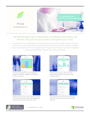 Fillable Online App-one-sheet-Thrive - Clover Help Fax Email Print ...