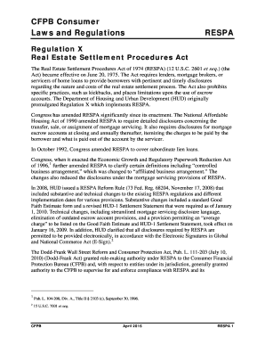 Fillable Online consumerfinance The Real Estate Settlement Procedures ...