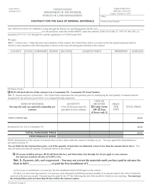 Fillable Online blm 1004-0103 Expires: October 31, 2017 UNITED STATES ...
