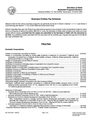 Fillable Online be-fee-schedule.doc Fax Email Print - pdfFiller