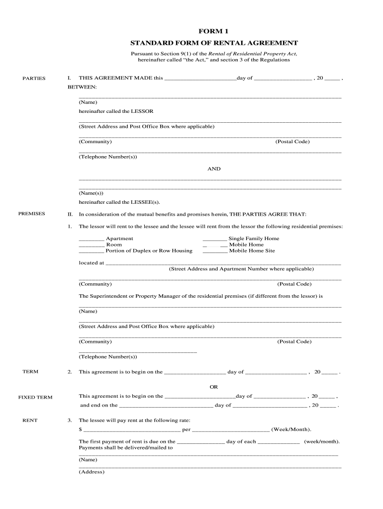 Tenant Renter Fill Online Printable Fillable Blank PdfFiller